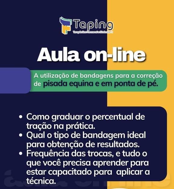 Aula online correção de pisada ⋆ Portal do Taping